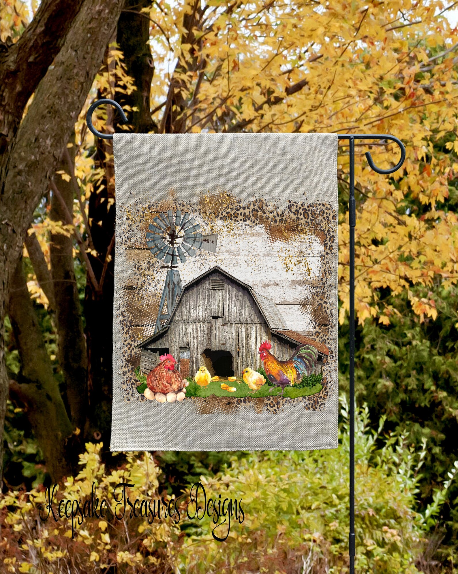 Rustic Barn Leopard Print Windmill Sublimation Design | Etsy