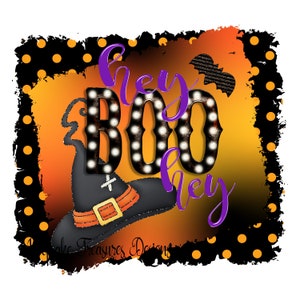 Hey Boo Hey, Halloween Sublimation Design, Halloween Tees, PNG, Digital ...