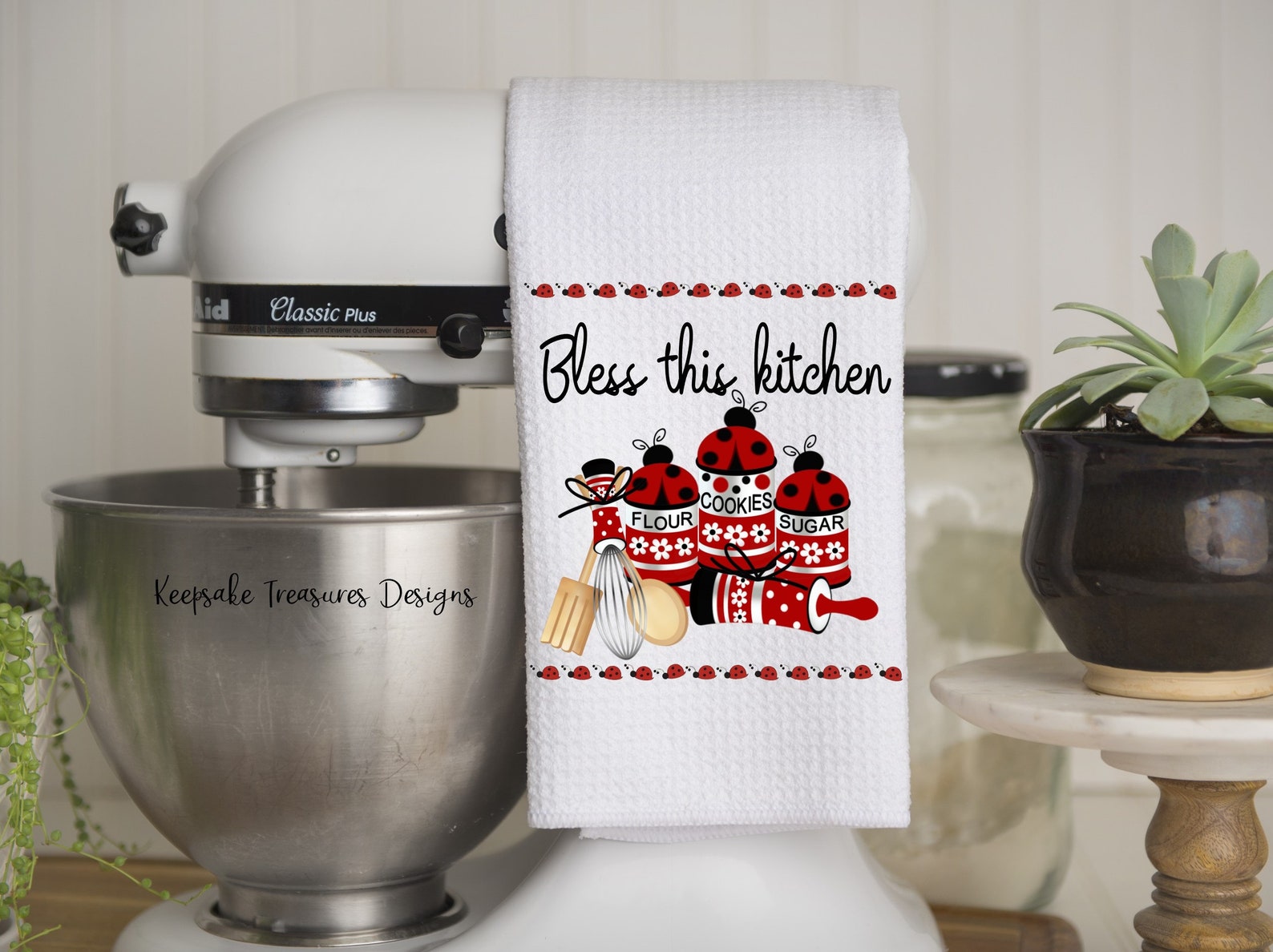Bless This Kitchen Ladybug Kitchen Décor Sublimation - Etsy