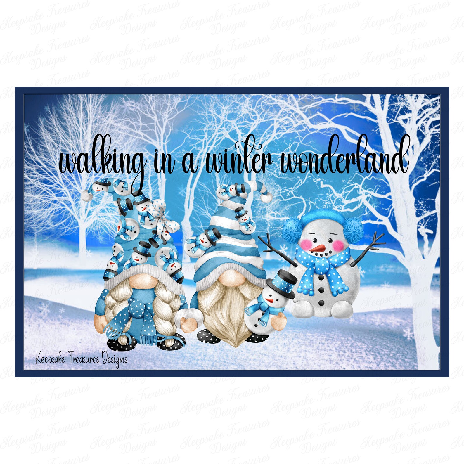 Walking in A Winter Wonderland Winter Gnome PNG Sublimation - Etsy