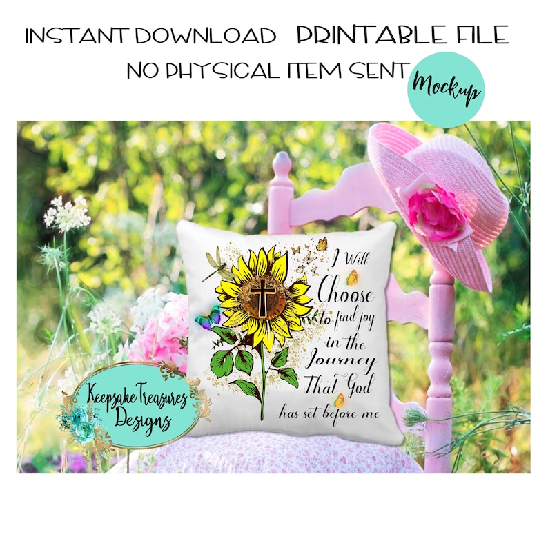 Cross Sunflower PNG: Christian Sublimation Design (digital Download) - Etsy