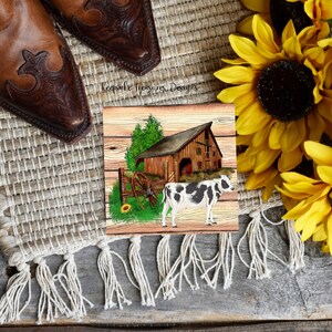 Farm Life, Coaster Template, Country, Sublimation Design, Individual ...