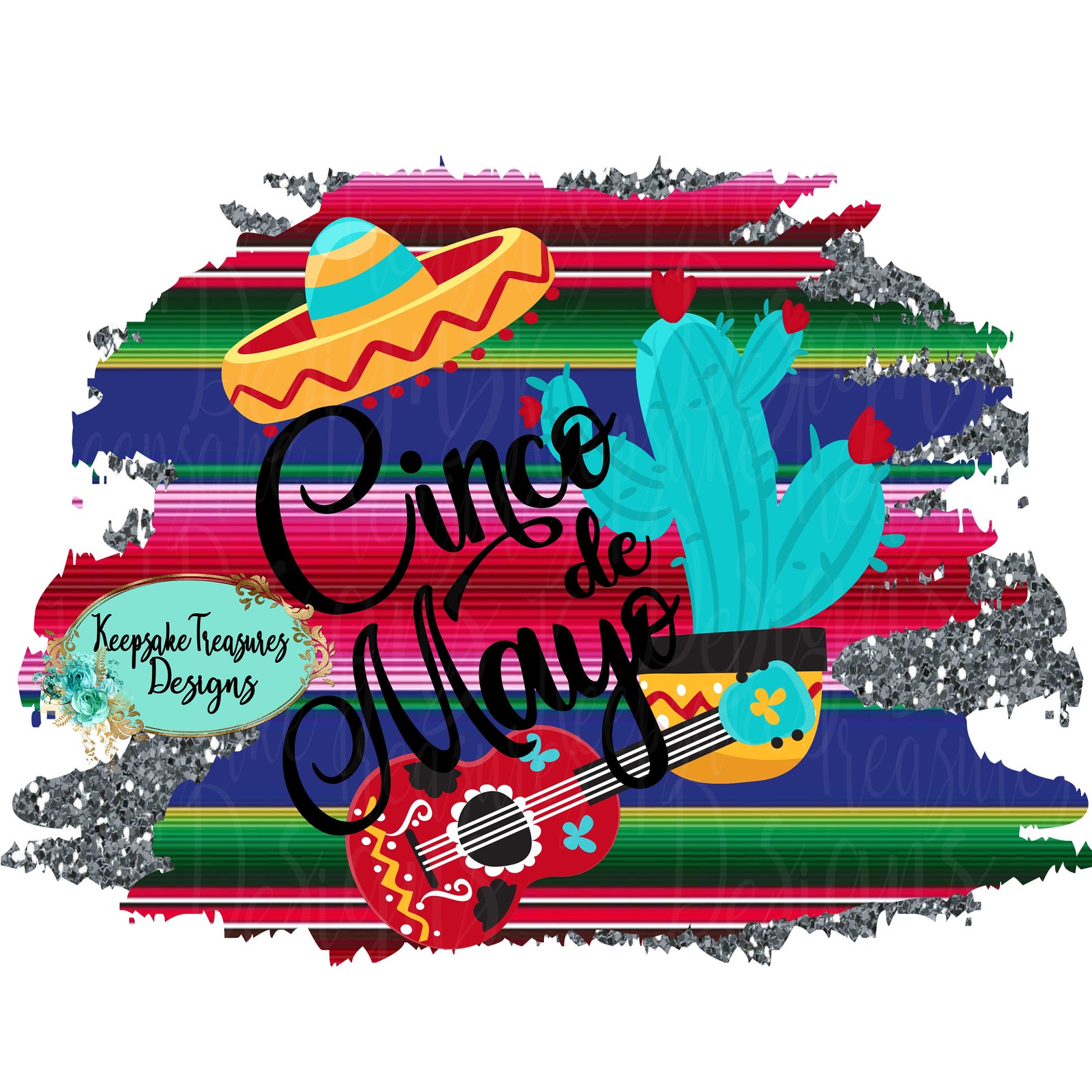 Cinco De Mayo Serape Sublimation Design Digital Download - Etsy