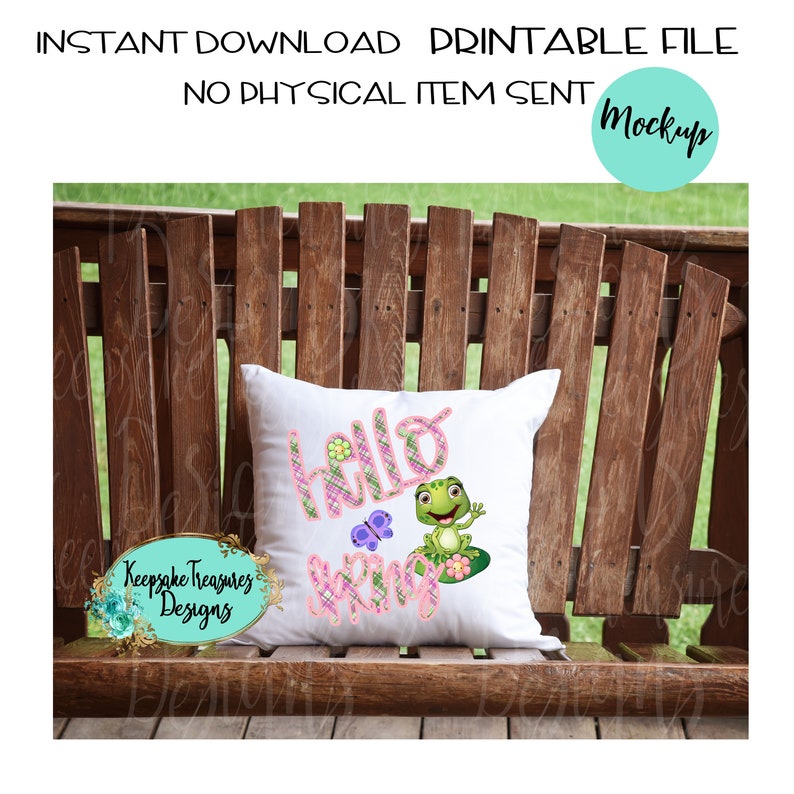 Hello Spring Spring Plaid Colors Sublimation Design | Etsy