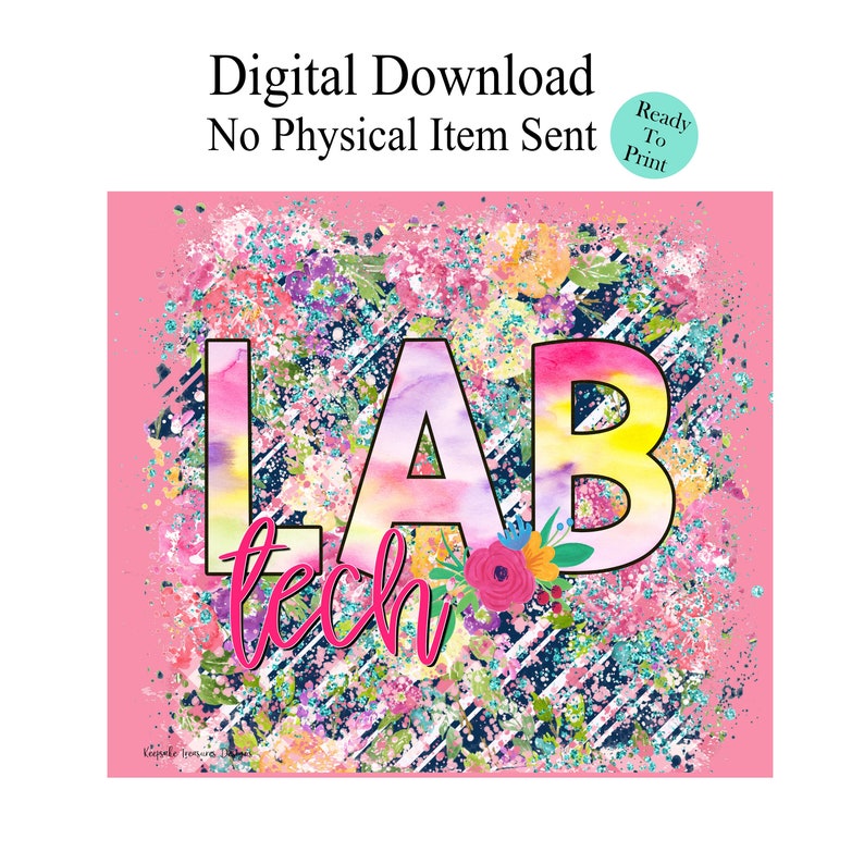 Lab Tech 20oz Tumbler Sublimation Design PNG Digital - Etsy