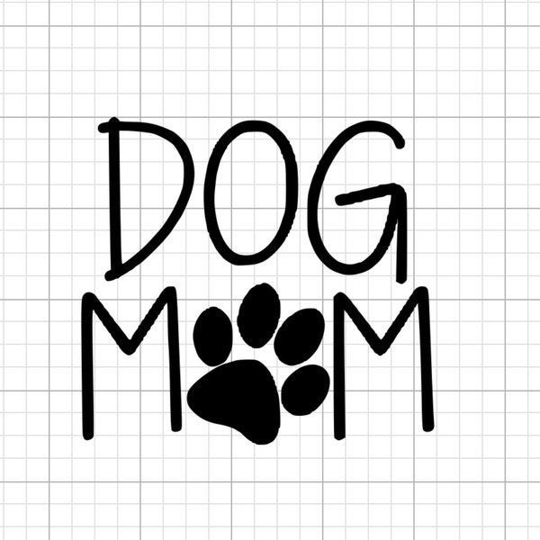 Dog Mom Decal - Etsy