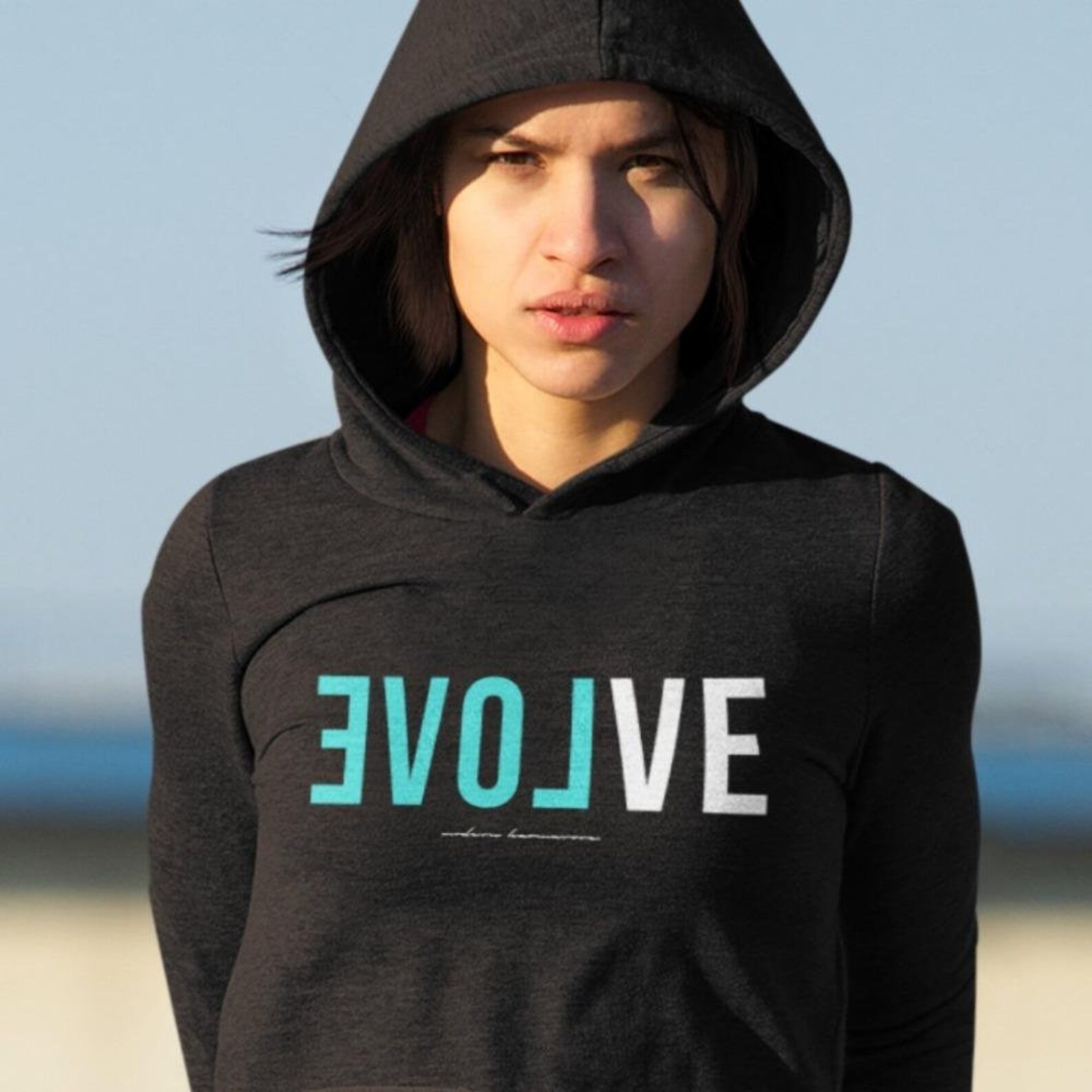 Evolve T-shirt Hoodie 2.0, Trendy Womens Shirts With Sayings, Yoga Tops, Meditation Hoodies for ...