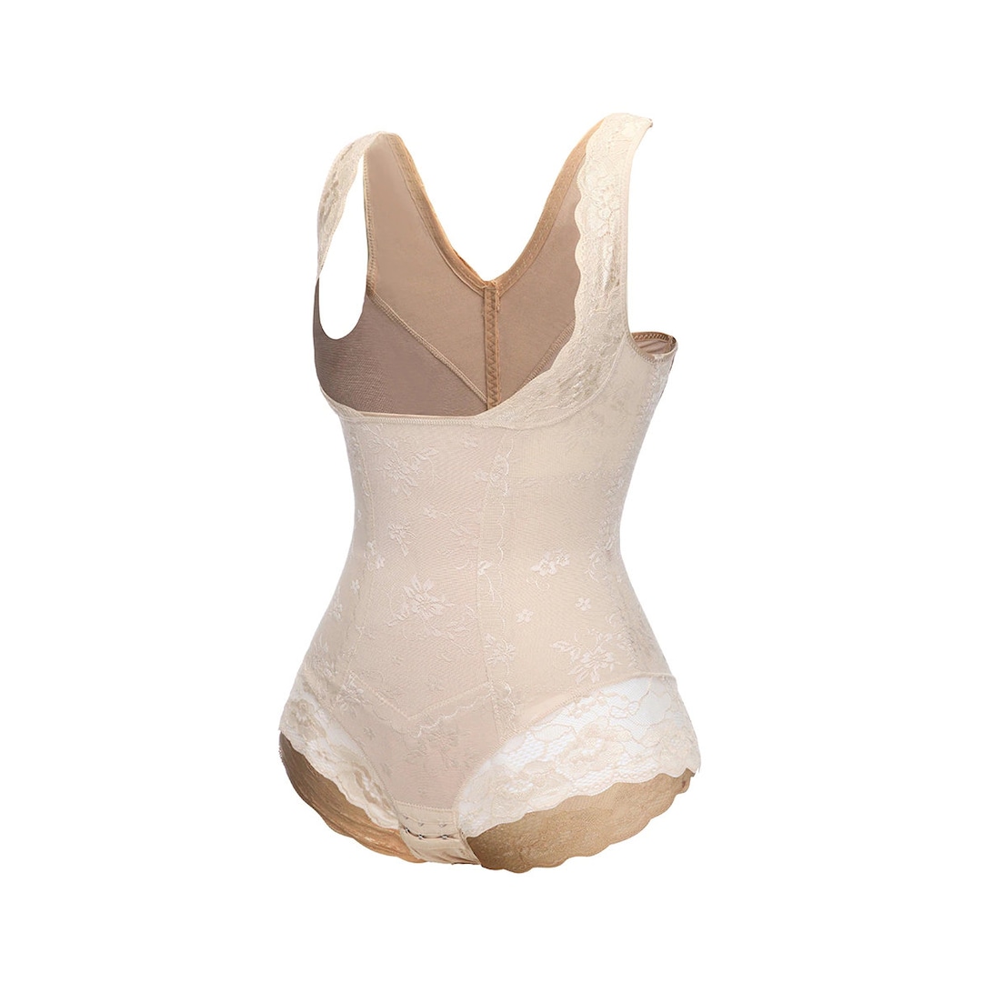 Floral Lace Shapewear Bodysuit for Women Tummy Firm Control Slimmer ...