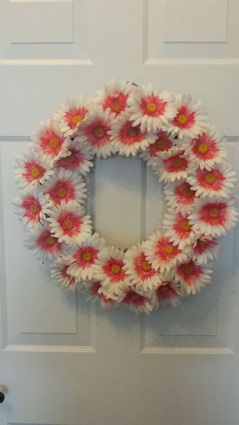 Daisy Wreath / Spring Wreath / Summer Wreath / Holiday Wreath - Etsy