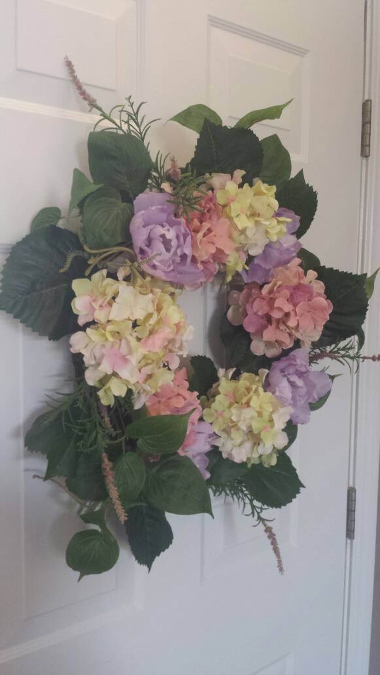 Spring Wreath / Hydrangea Wreath / Front Door Wreath / Holiday - Etsy