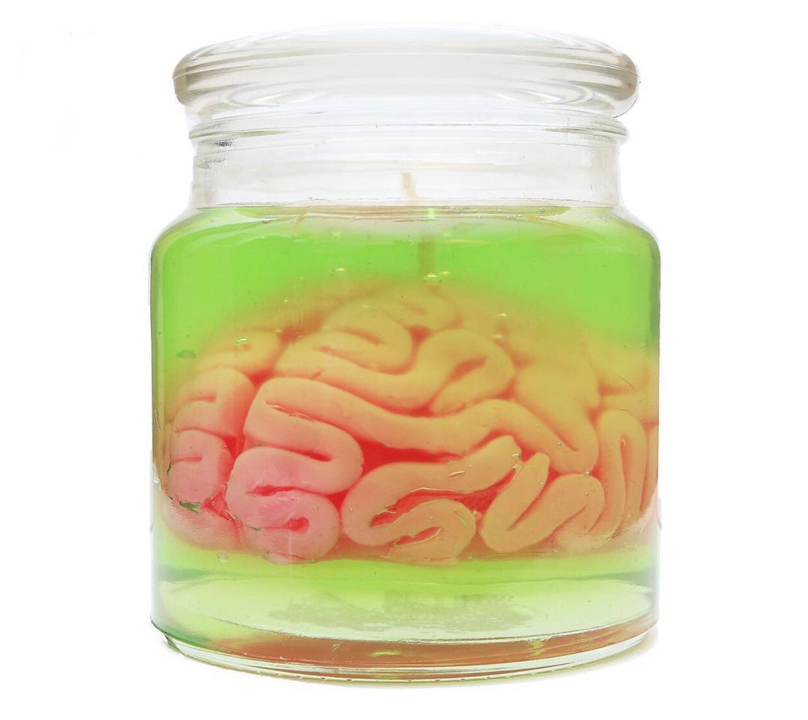 Brain in a Jar Candle Halloween Candles Creepy Candles - Etsy