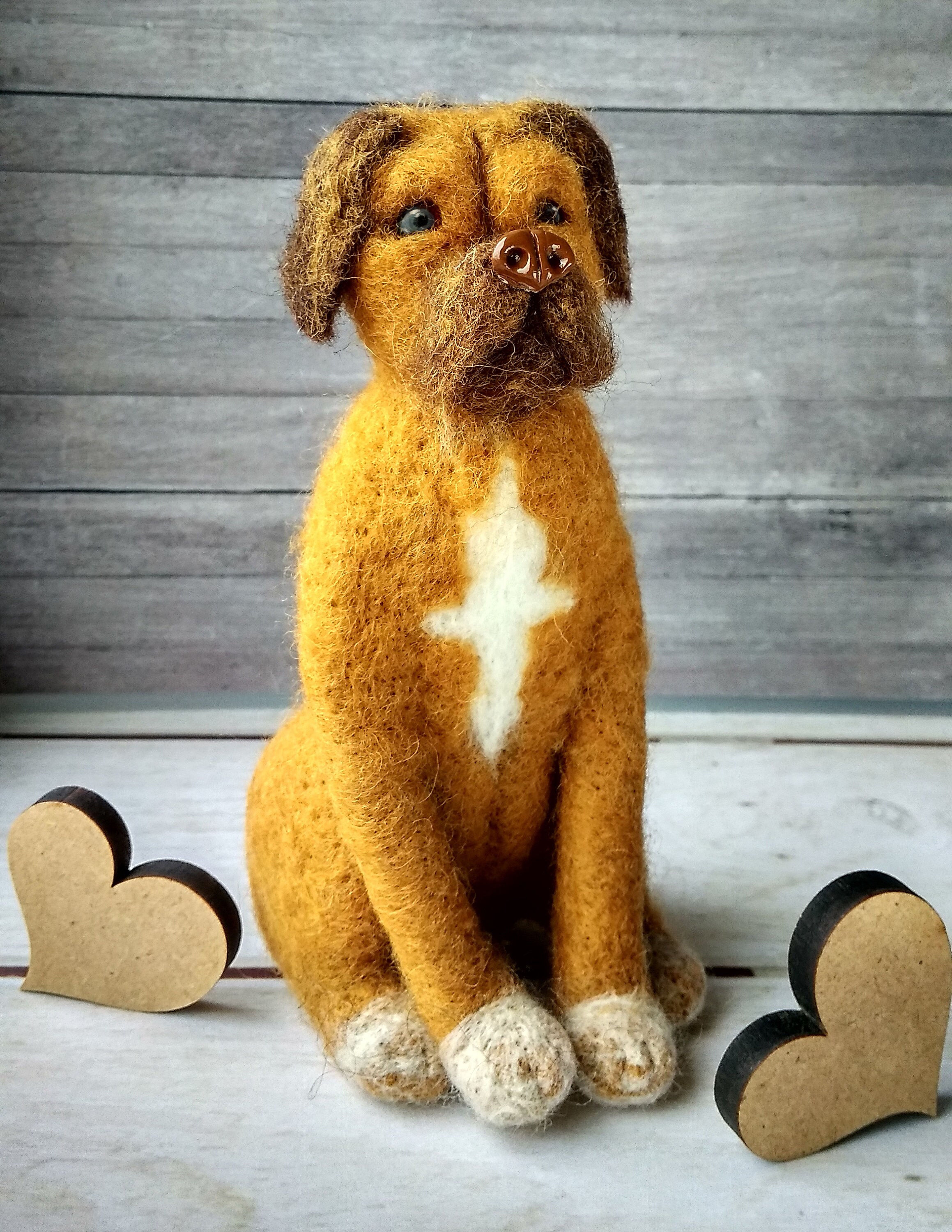 Custom felt dog Pitbull Custom replica Pit bull Custom stuffed | Etsy