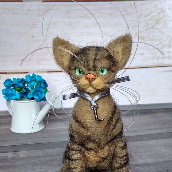 Realistic Felt Cat - Etsy