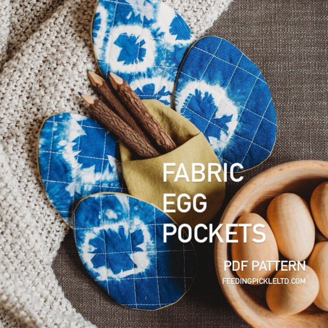 PATTERN Fillable Fabric Easter Egg, Instant Download Fabric Egg Pocket Pattern, Fabric Easter ...