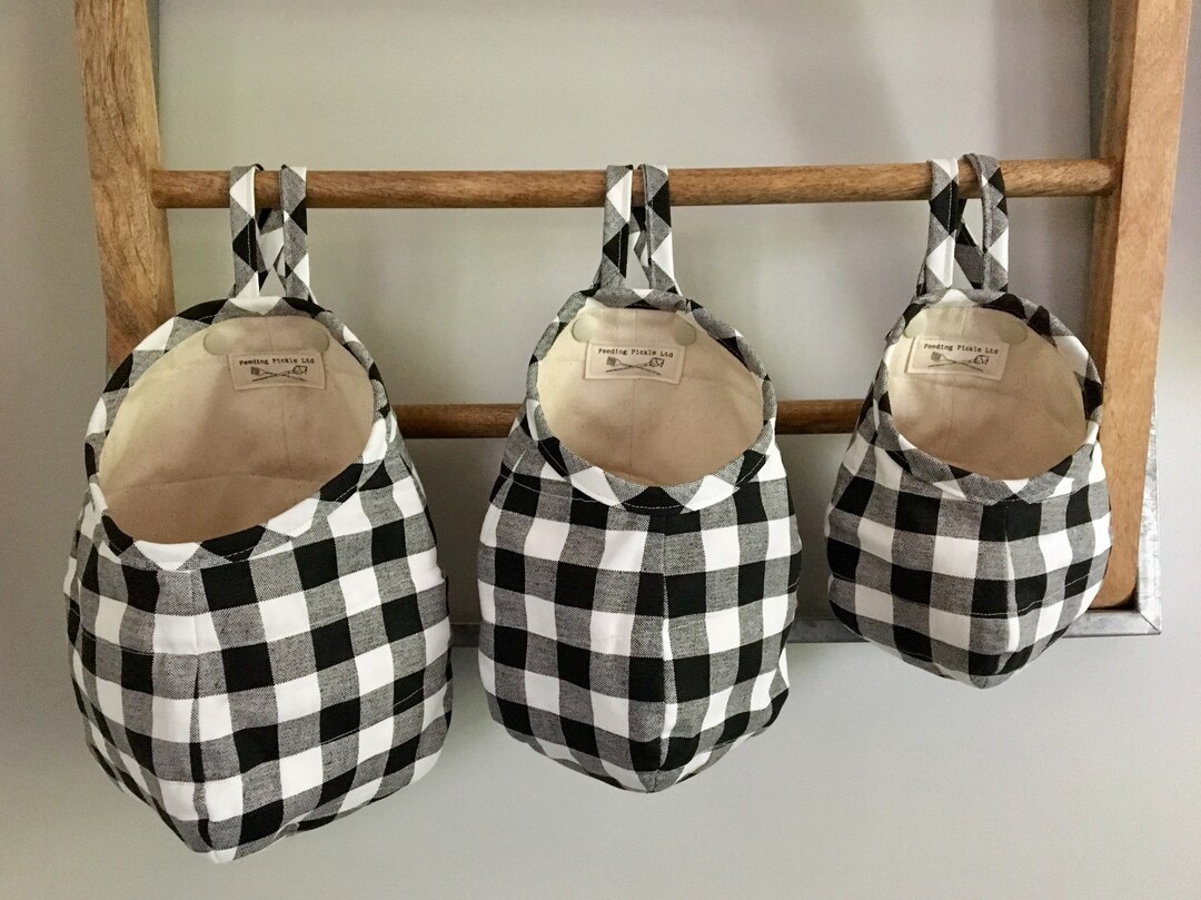 Buffalo Plaid Hanging Storage Pod, Hanging Entryway Organizer, Hanging ...