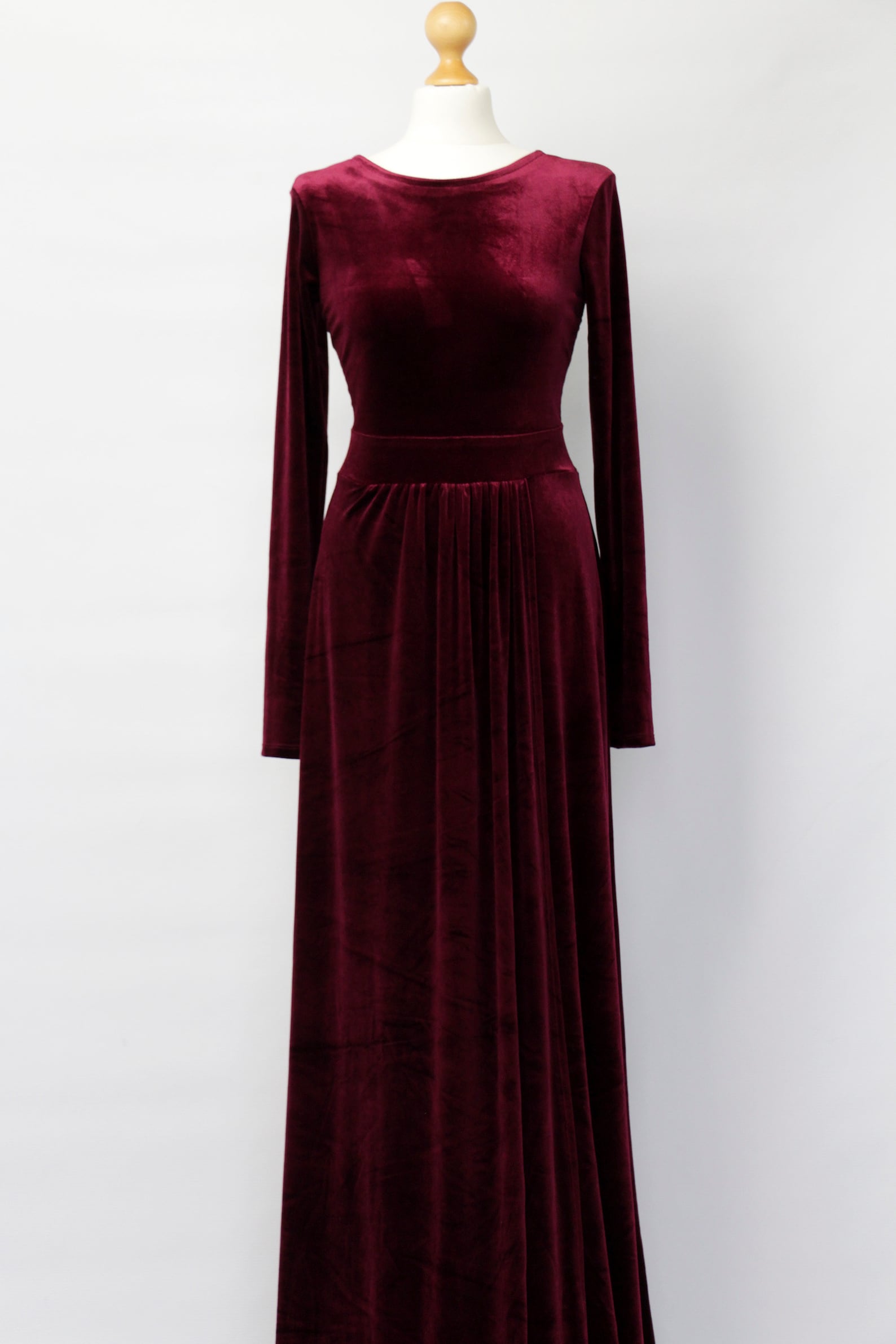 Velvet Maxi Dress Velvet Bridesmaid Party Dress Velvet Maxi Dress Long ...