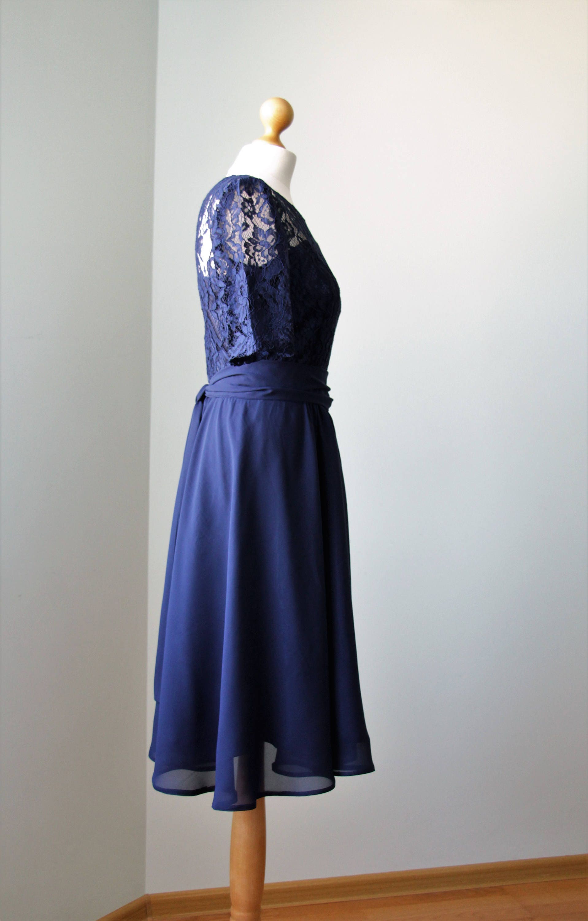 Short Navy Blue Dress Navy Blue Bridesmaid Dress Navy Blue | Etsy