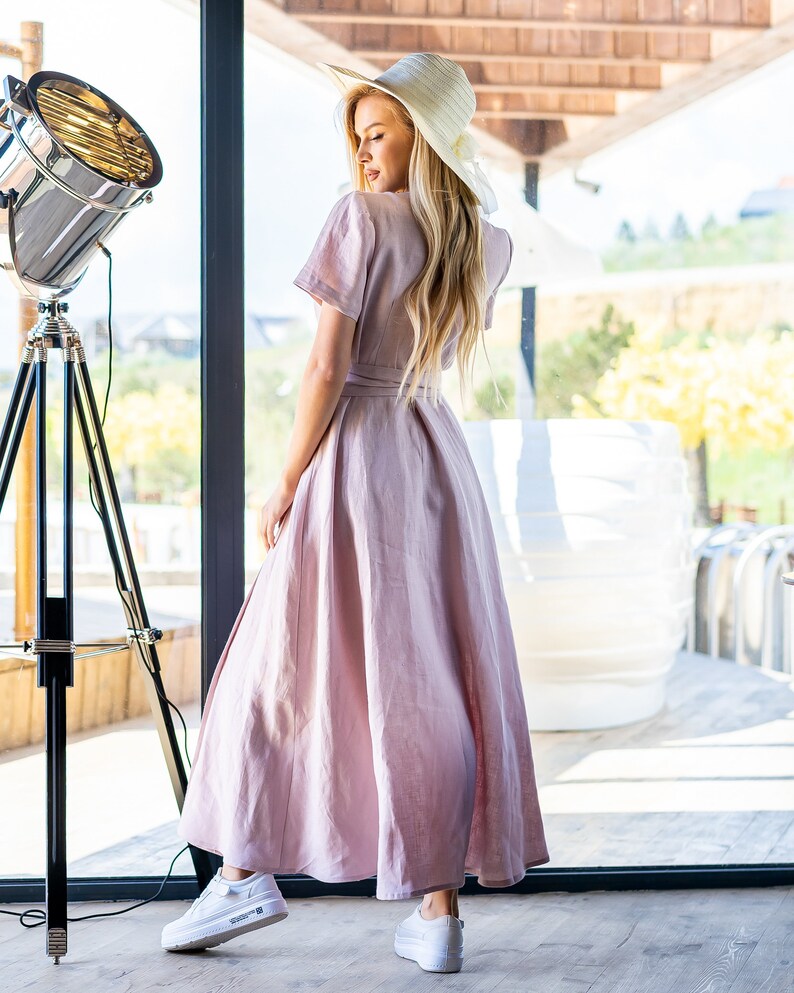 Linen Dress Simple Linen Dress Summer Linen Dress Linen - Etsy