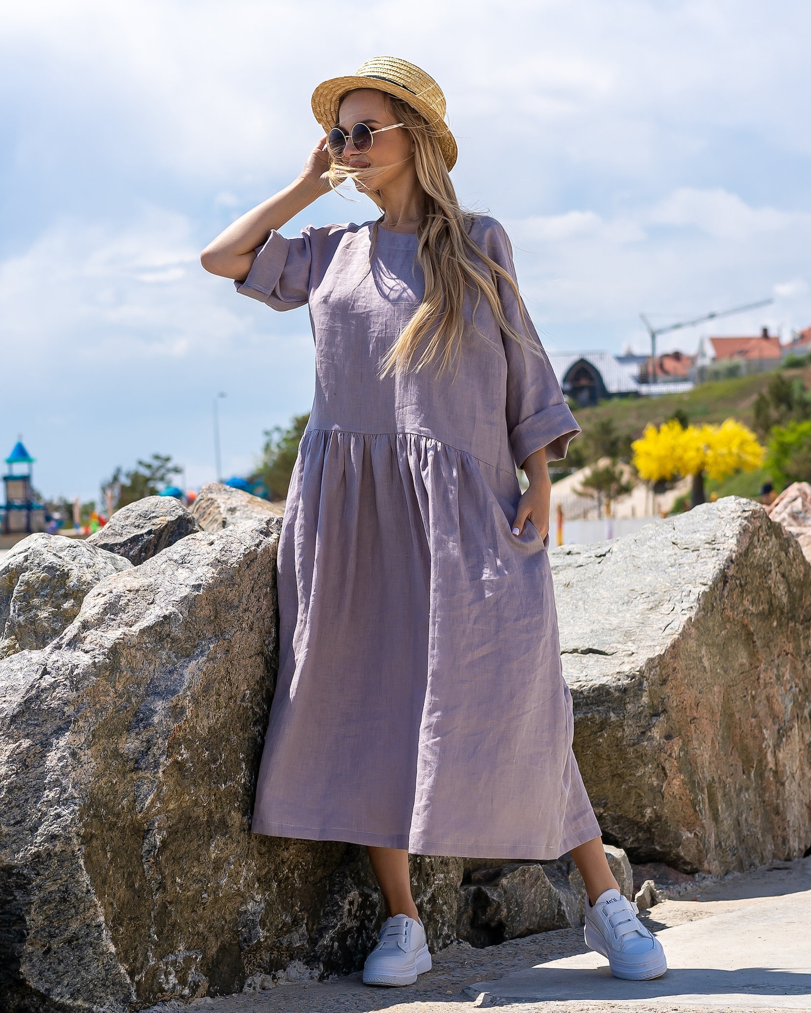 Linen Summer Dress Linen Dress Linen Dress for Woman Linen - Etsy