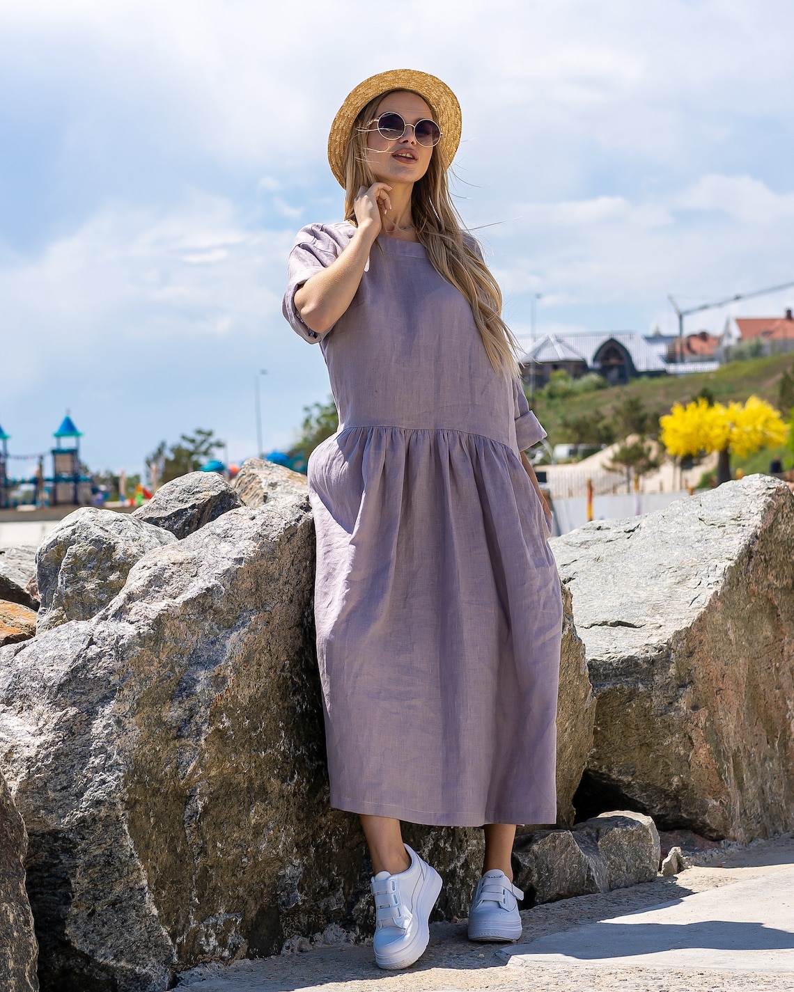 Linen Summer Dress Linen Dress Linen Dress for Woman Linen | Etsy