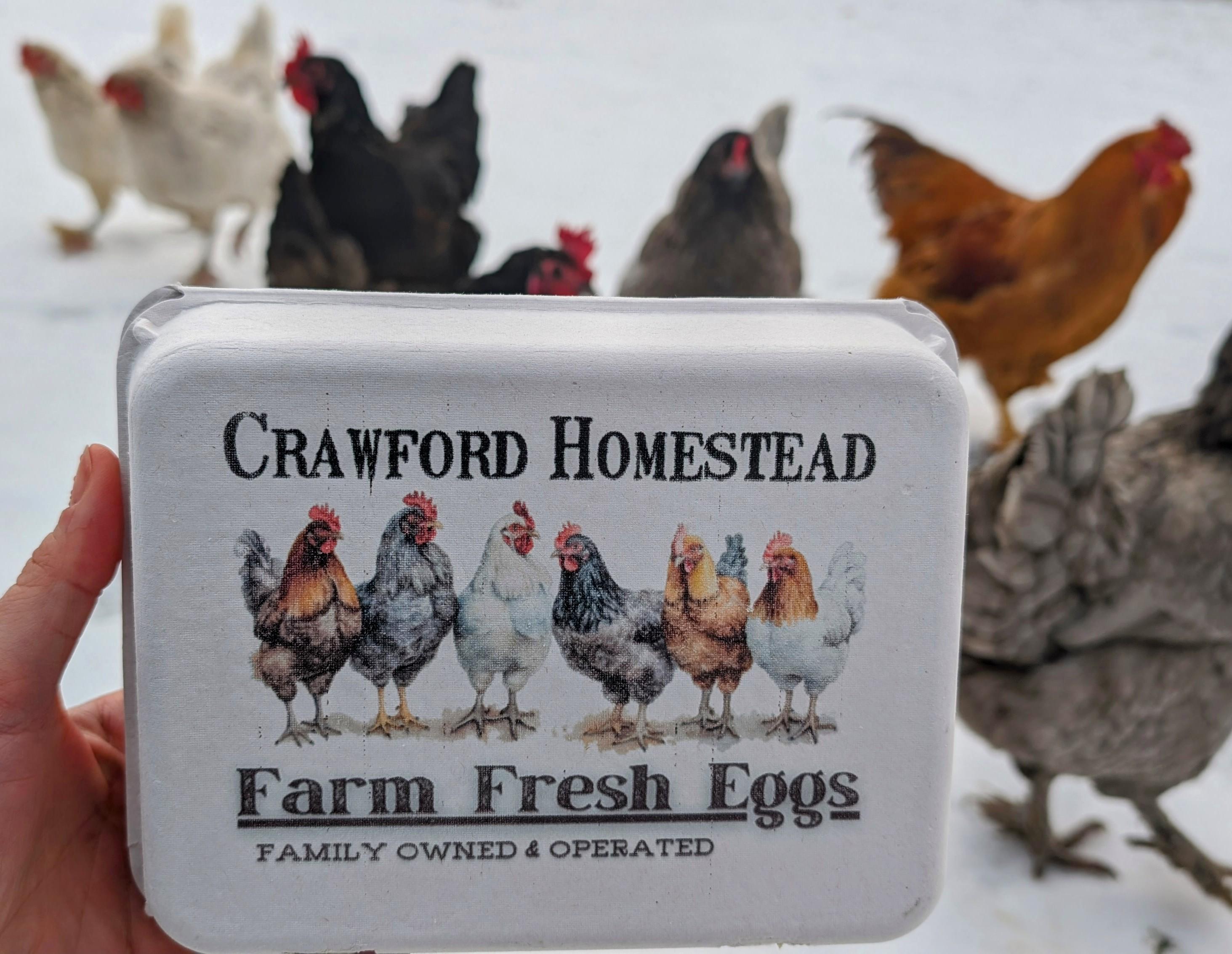 Personalized Vintage Farmhouse Egg Cartons, Color Printed, 6 or 12 Cell ...
