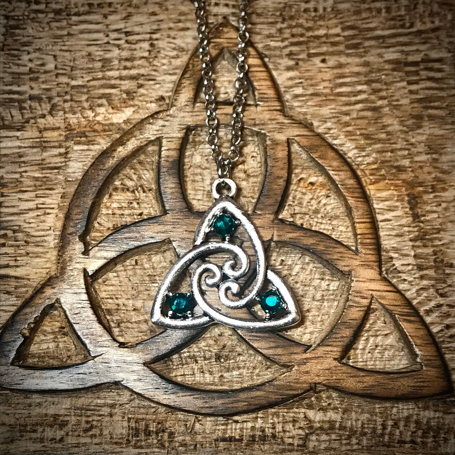 Triquetra Necklace Trinity Necklace Trifecta Necklace | Etsy