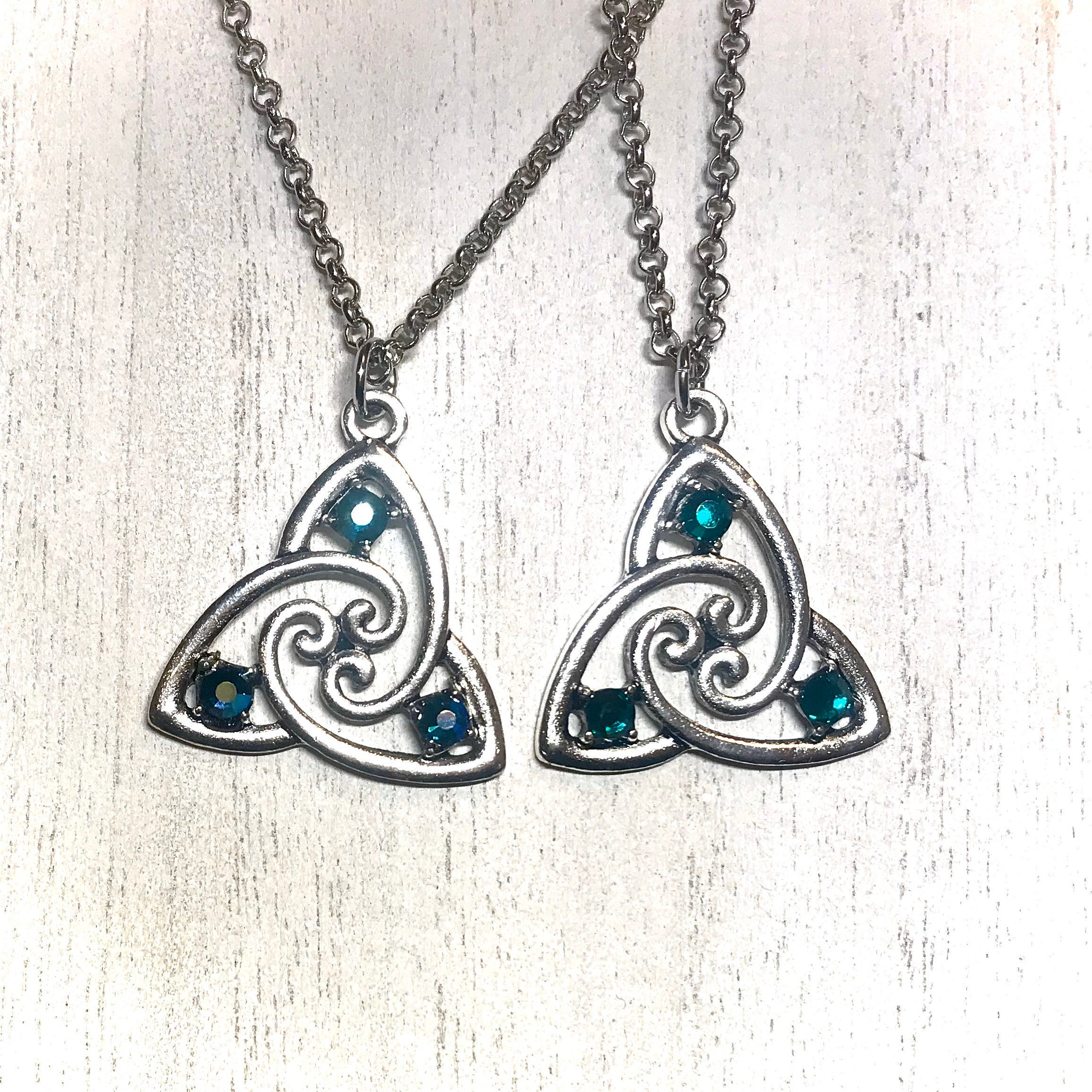 Triquetra Necklace Trinity Necklace Trifecta Necklace - Etsy