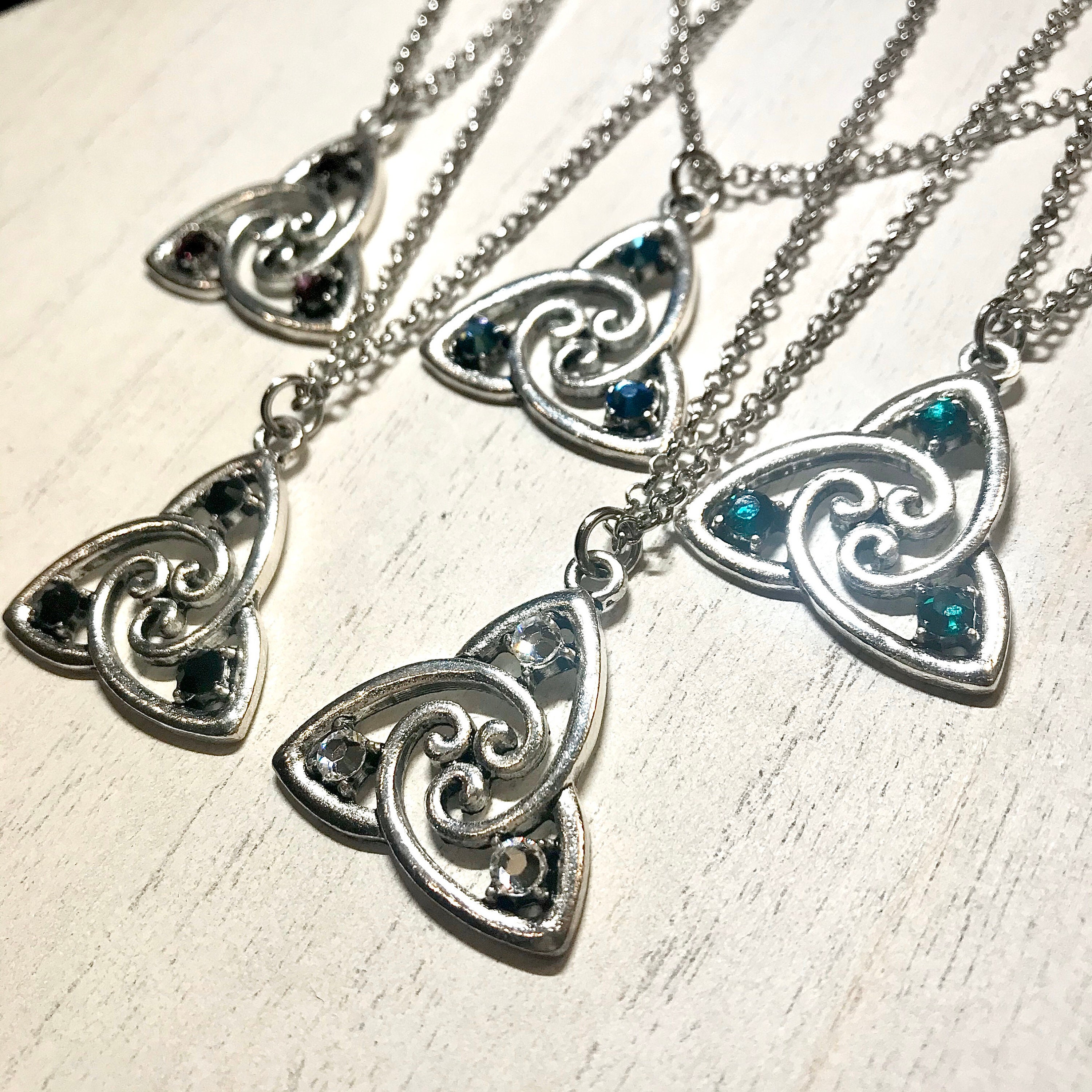 Triquetra Necklace Trinity Necklace Trifecta Necklace - Etsy