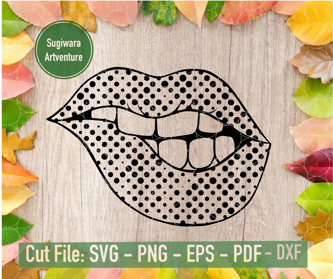 Biting Lips Svg Vintage Svg Lips Svg Kiss Svg Lips Png | Etsy Canada