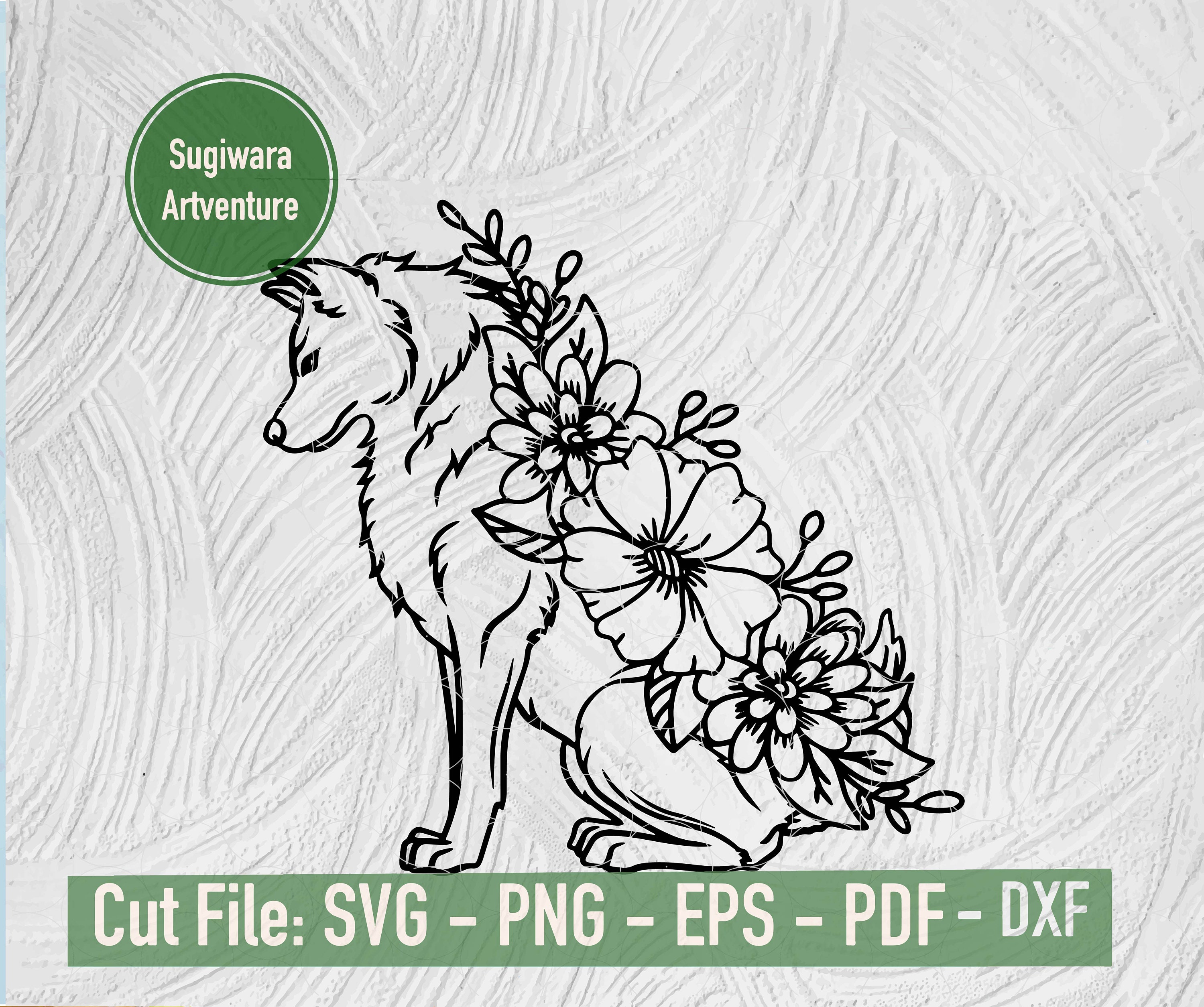 WOLF FLOWER SVG Wolf Svg Svg Files for cricut Wolf | Etsy WOLF FLOWER SVG Wolf Svg Svg Files for cricut Wolf | Etsy
