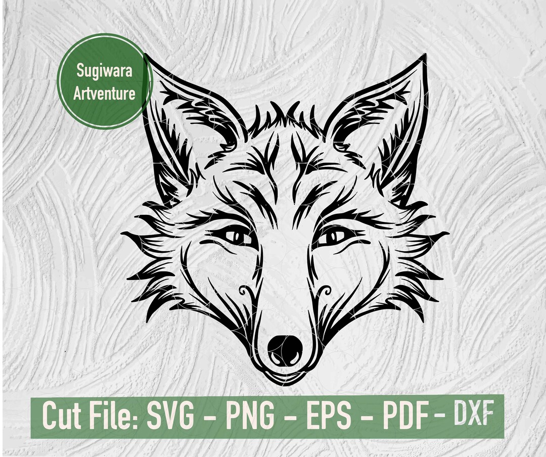 FUCHS KOPF SVG, Fuchs Kopf svg, Fuchs svg, Tier svg png dxf eps pdf ...