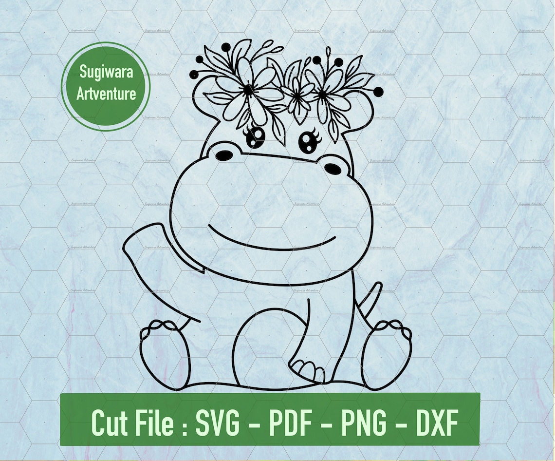Cute Hippo Svg Hippo Baby Hipo Cute Animal Svg Svg | Etsy
