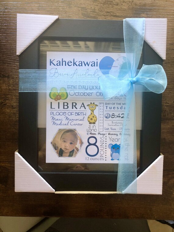 Personalized Newborn Baby Birth Information Sign With Name | Etsy