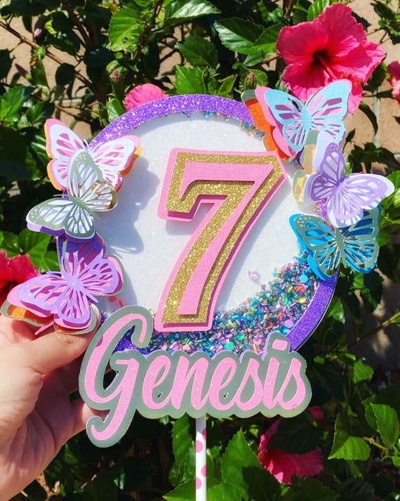 Topper de pastel de mariposa | Etsy
