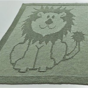 Lion Baby Blanket/knitting PATTERN/DK Yarn - Etsy