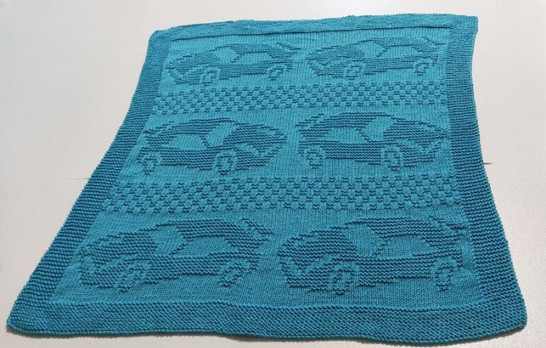 Brum Brum Baby Blanket/knitting Baby Blanket/pattern/english/dk Yarn - Etsy