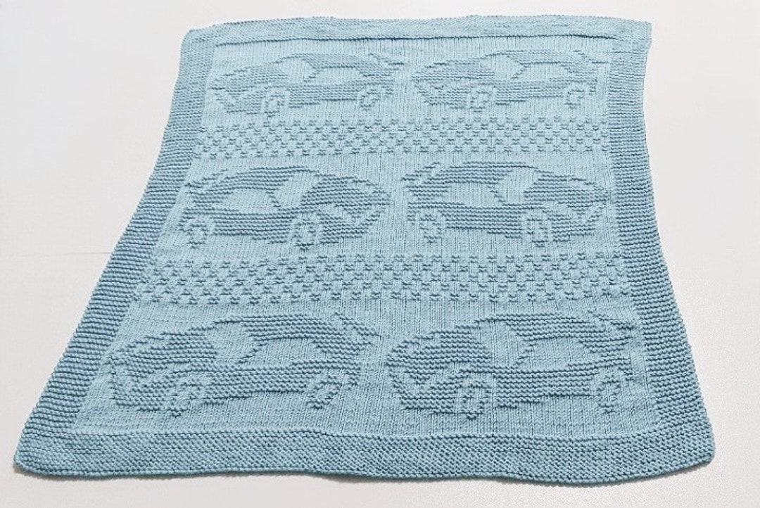 Brum Brum Baby Blanket/knitting Baby Blanket/pattern/english/dk Yarn - Etsy