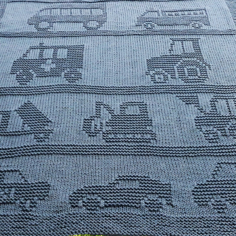 Cars Pattern for Knit Blanket - Etsy