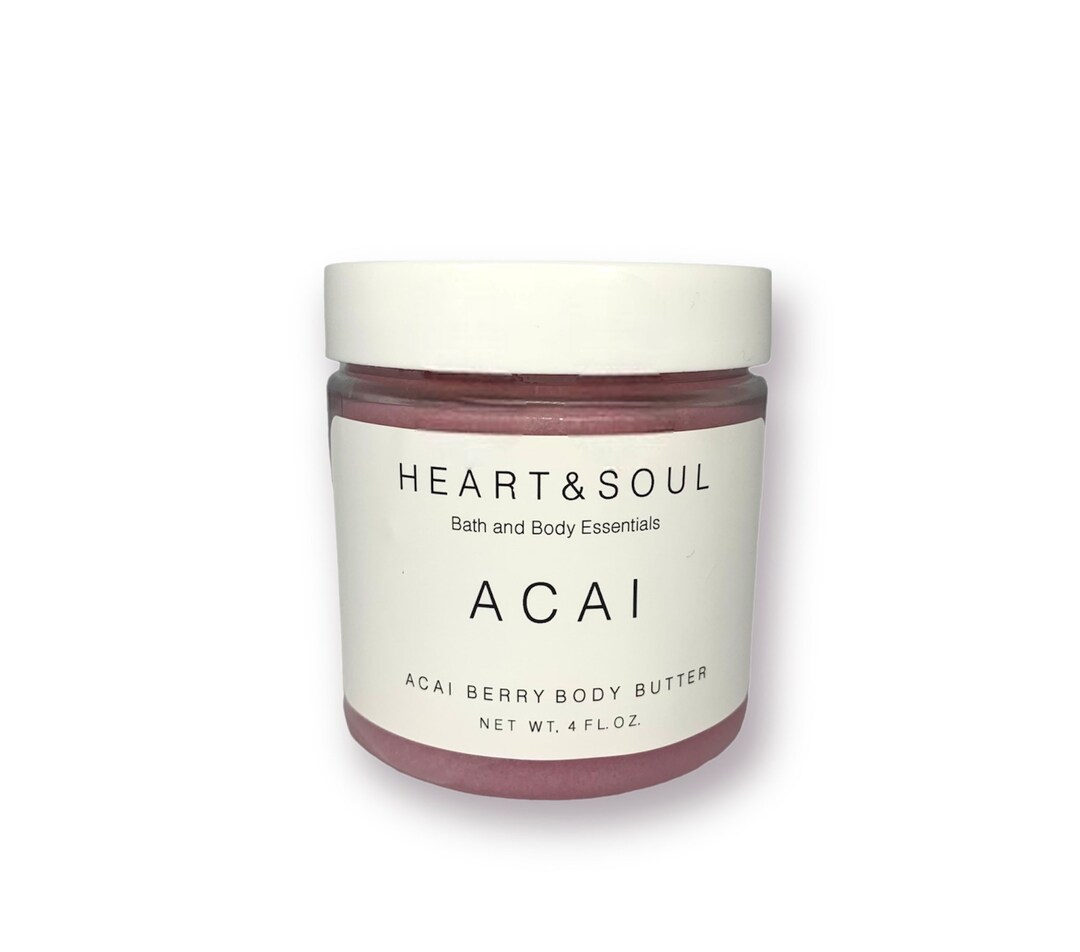 Natural Organic Handmade Acai Berry Body Butter-vegan Body Butter ...