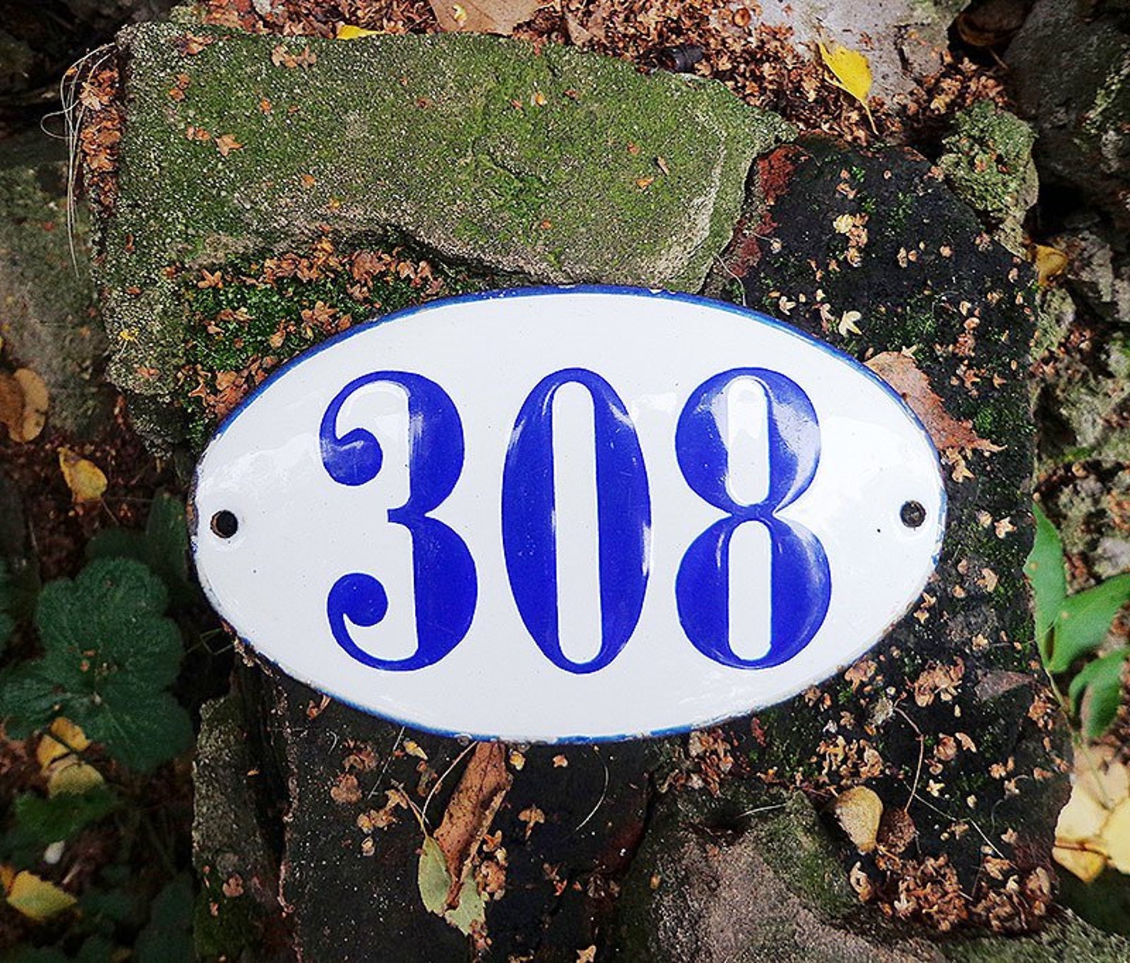 Enamel big door number 308 vintage soviet apartment number | Etsy