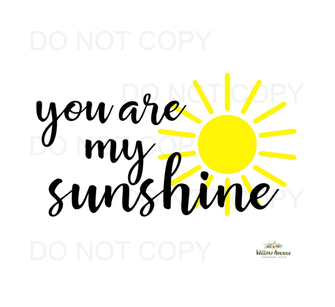 You Are My Sunshine SVG digital cut file for Silhouette Cameo | Etsy