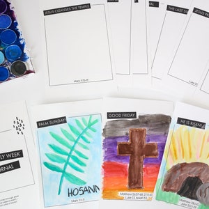 PRINTABLE Holy Week Journal for Kids | Holy Week Activities | Easter ...
