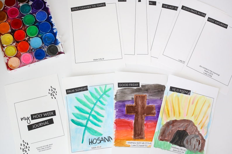PRINTABLE Holy Week Journal for Kids | Holy Week Activities | Easter ...