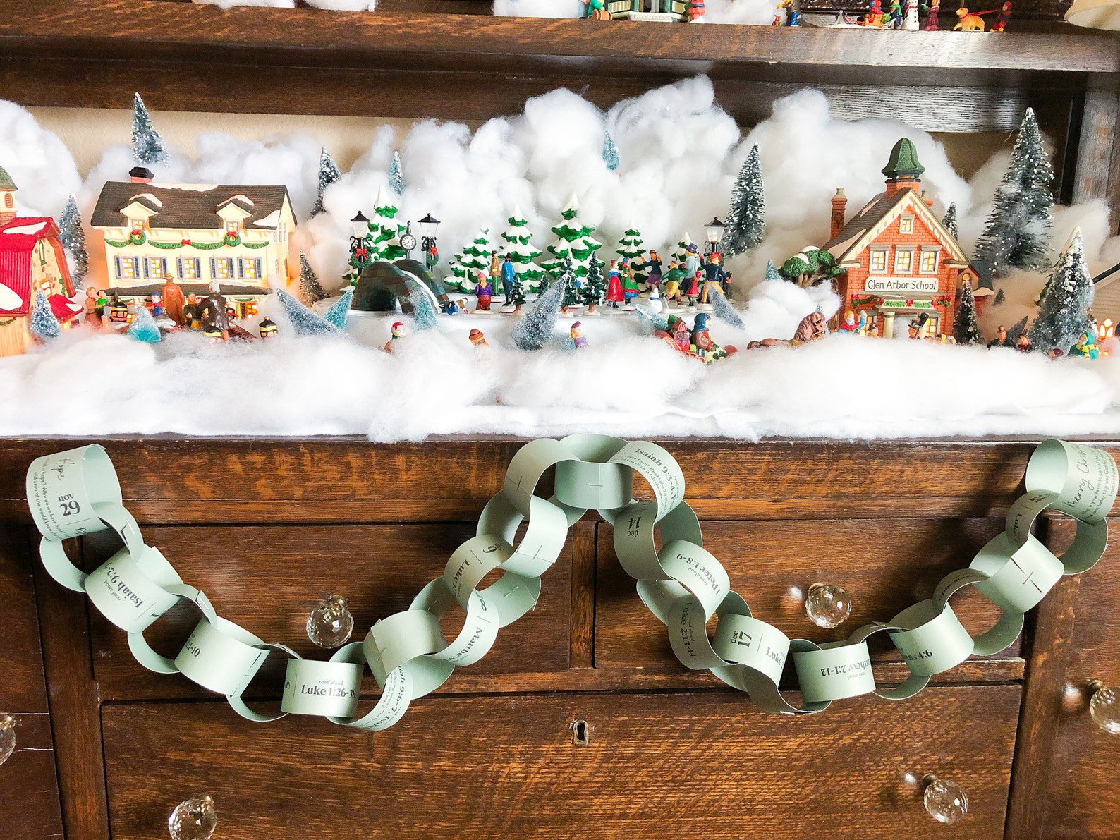 PRINTABLE Advent Paper Chain Scripture Countdown | Advent Printable ...