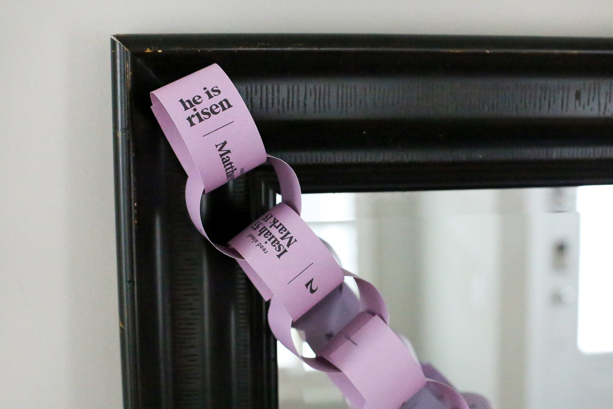 PRINTABLE Lent Paper Chain Scripture Countdown Lent - Etsy