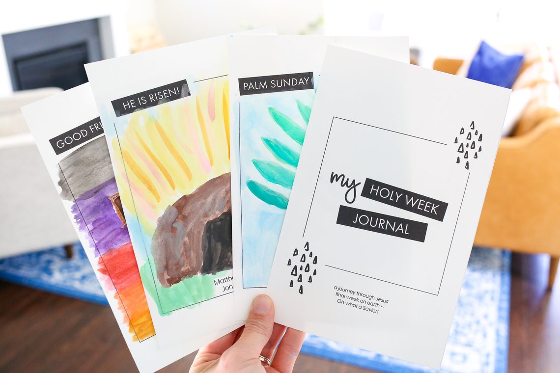 PRINTABLE Holy Week Journal for Kids | Holy Week Activities | Easter ...