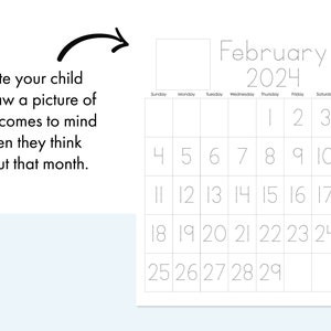 PRINTABLE Draw and Trace Traceable Calendar | Tracing Calendar ...
