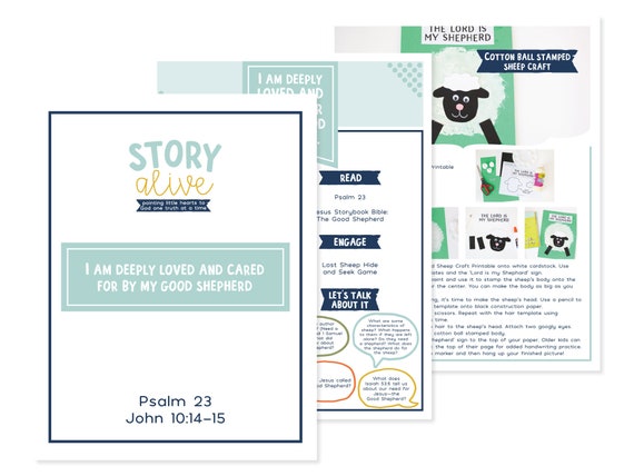 Psalms 23 Bible Study Sheets