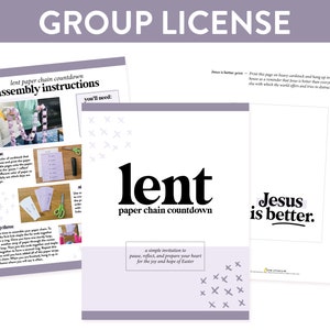 PRINTABLE Lent Paper Chain Scripture Countdown | Lent Printable ...