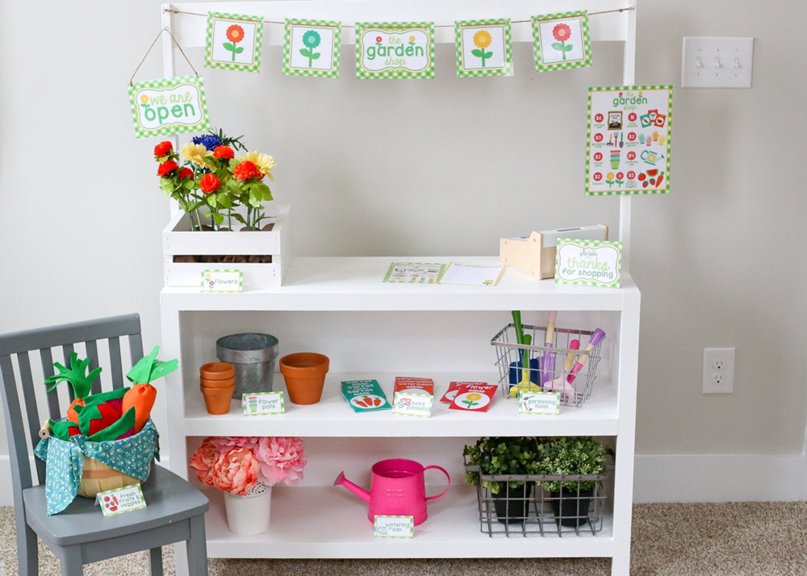 PRINTABLE Garden Shop Pretend Play Kit | Kids Pretend Play | Printable ...